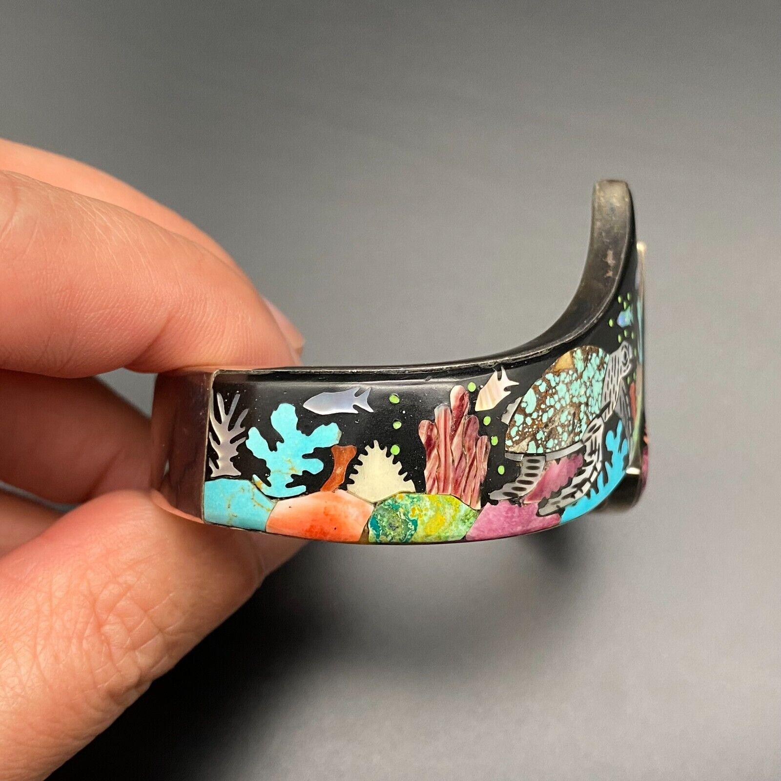 Vintage David Freeland Jr Sea Turtle Sterling Silver Bracelet Small 6-5 ...