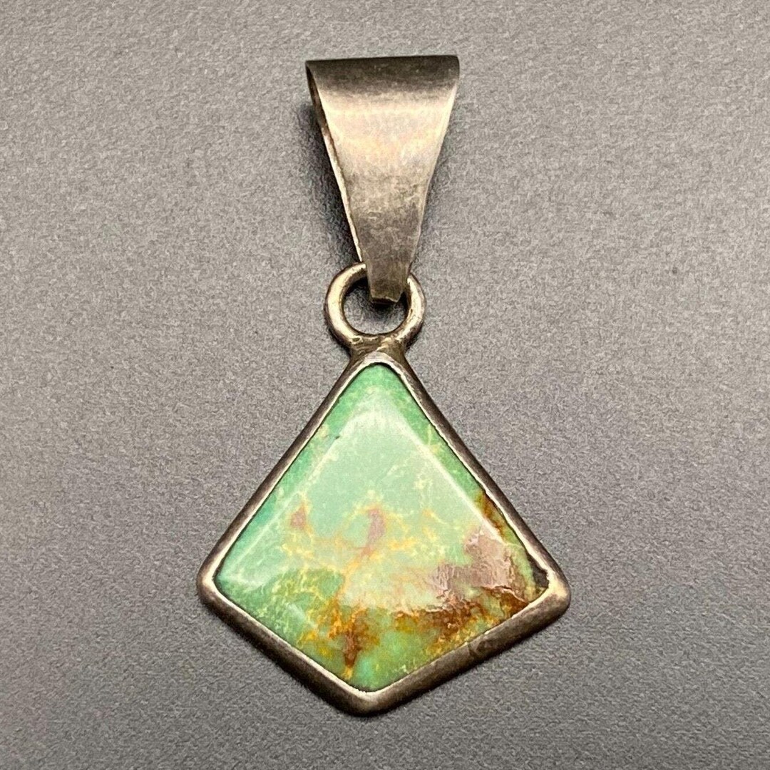 Petite Vintage Navajo David Freeland Jr. Turquoise Sterling Silver ...