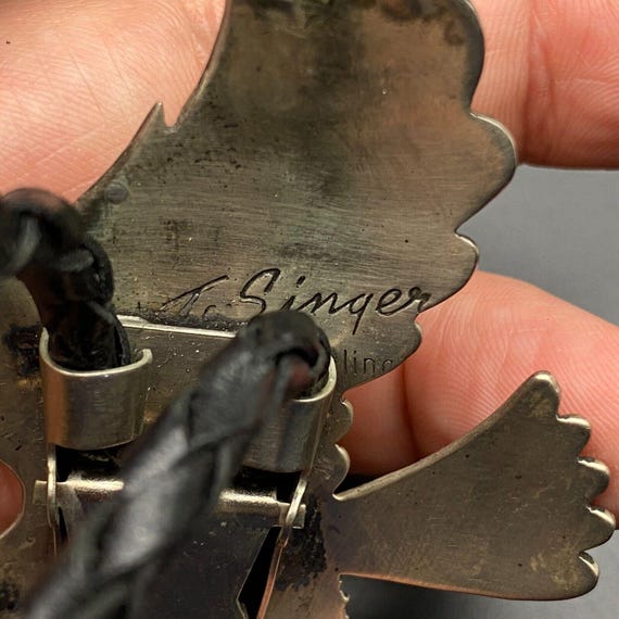 Vintage Navajo Tommy Singer Native Eagle Sterling Sil… - Gem