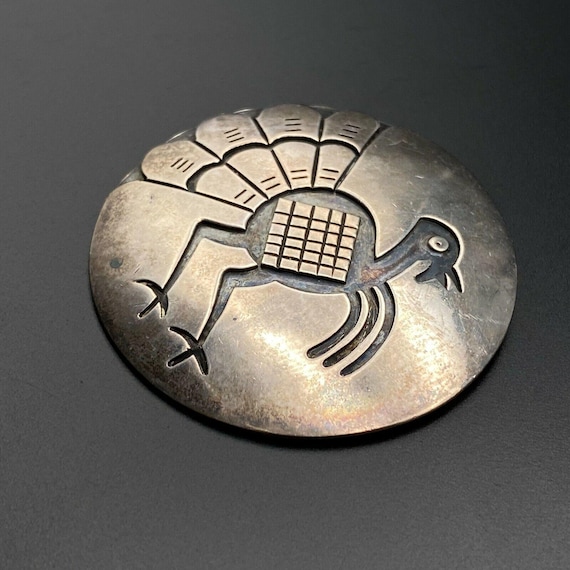 Vintage Hopi Victor Coochwytewa Native Silver Turkey … - Gem