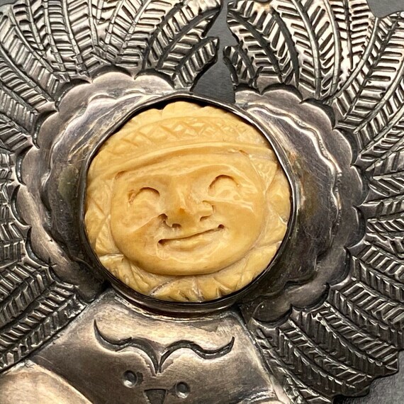 Vintage Northwest Inuit Wing Feather Sterling Silver … - Gem