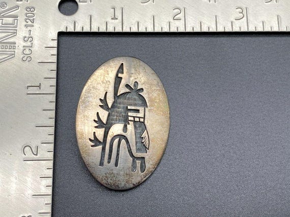 Vintage Hopi Mark Lomayestewa Kachina Native Sterling… - Gem
