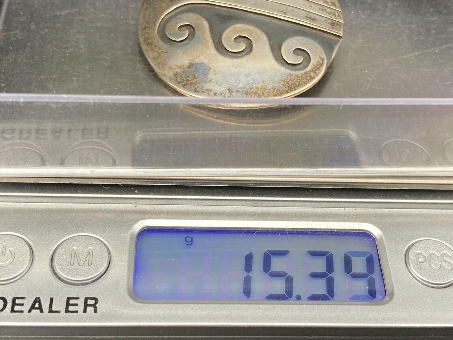 Vintage Hopi Native Douglas Holmes Water Waves Sterling Silver Pin ...