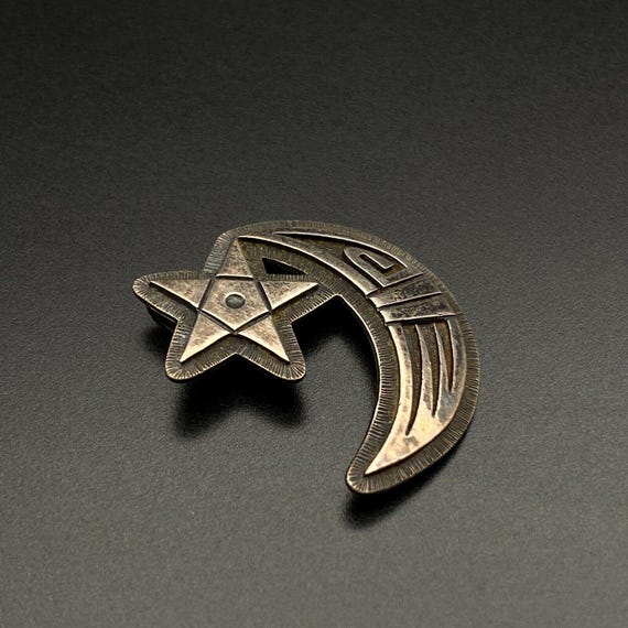 Vintage Hopi Antone Honanie Native Star Moon Rainclou… - Gem