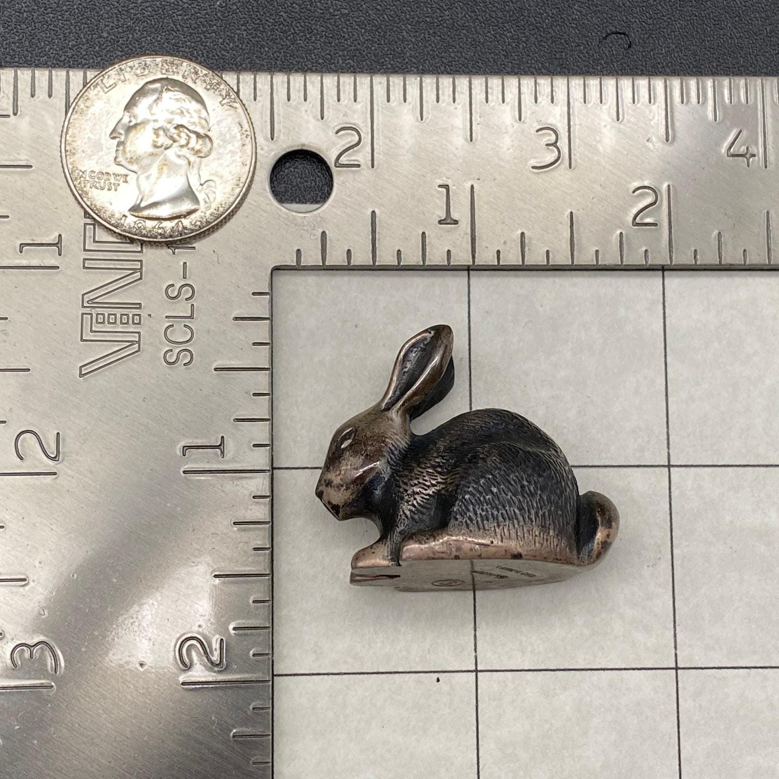 Vintage Kirk and Son Hare Rabbit Sterling Silver Miniature - Etsy