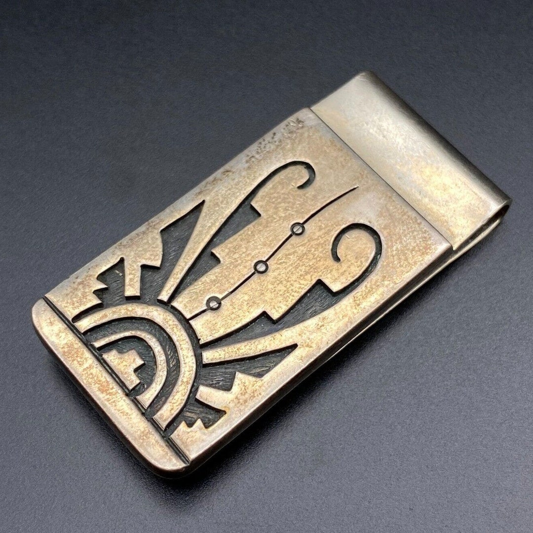 Vintage Hopi Victor Coochwytewa Prayer Feathers Silver Money Clip - Etsy