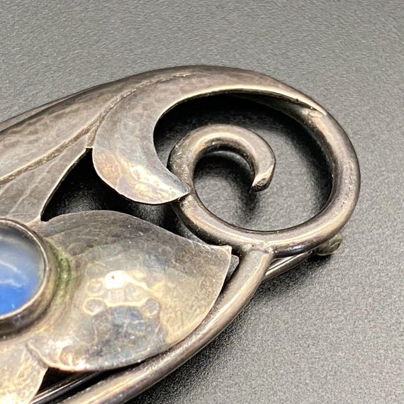 Vintage Georg Jensen 820 Moonstone Flower Handwrought… - Gem