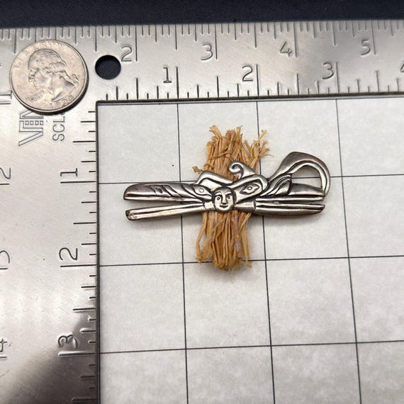 Vintage Northwest Native Abstract Straw Sterling Silv… - Gem