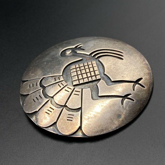 Vintage Hopi Victor Coochwytewa Native Silver Turkey … - Gem