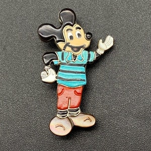 Vintage Zuni Zunitoon Mickey Mouse Turquoise Coral Silver Pin Brooch ...