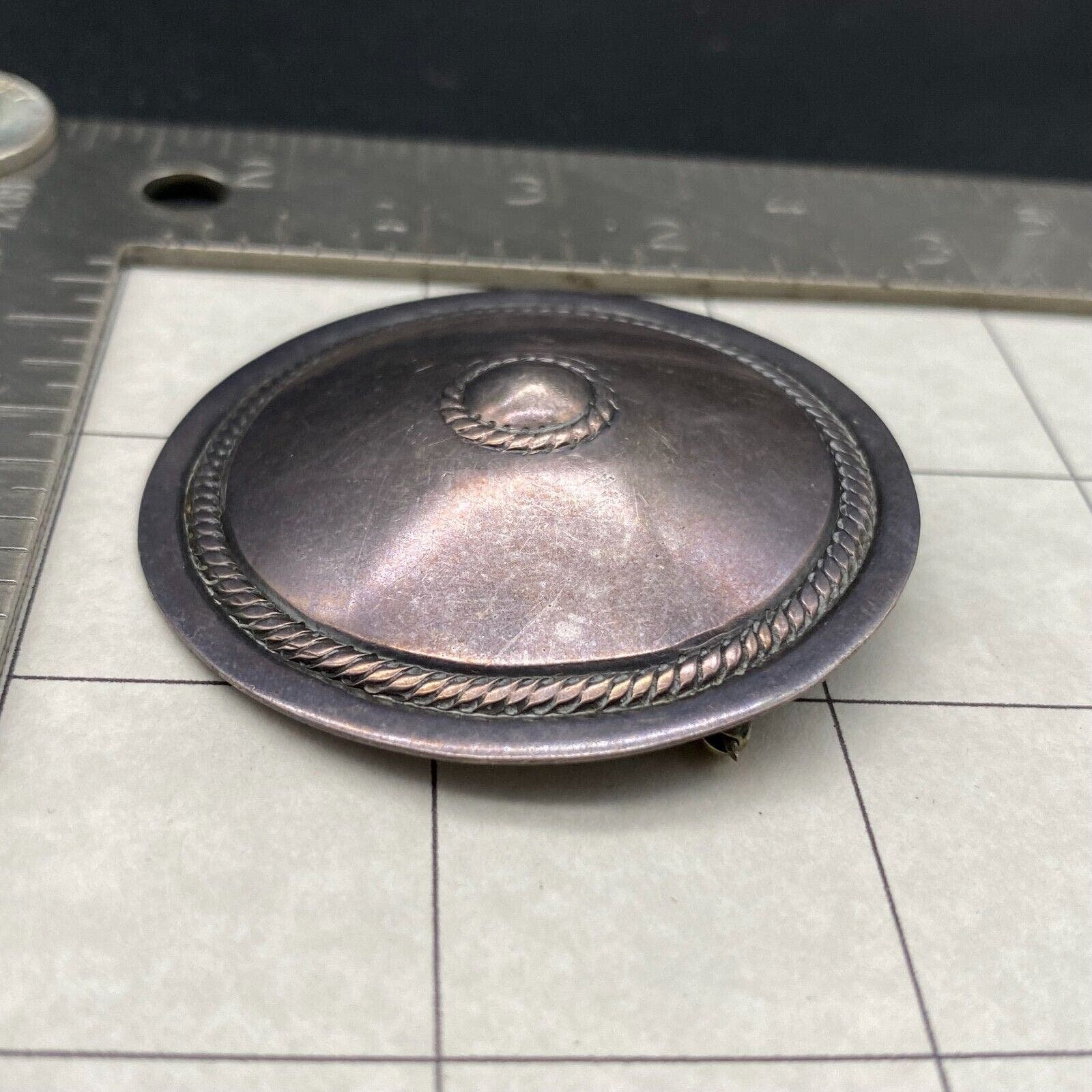 Vintage Navajo Arts and Crafts Guild Concho Stamped Sterling Silver Pin ...