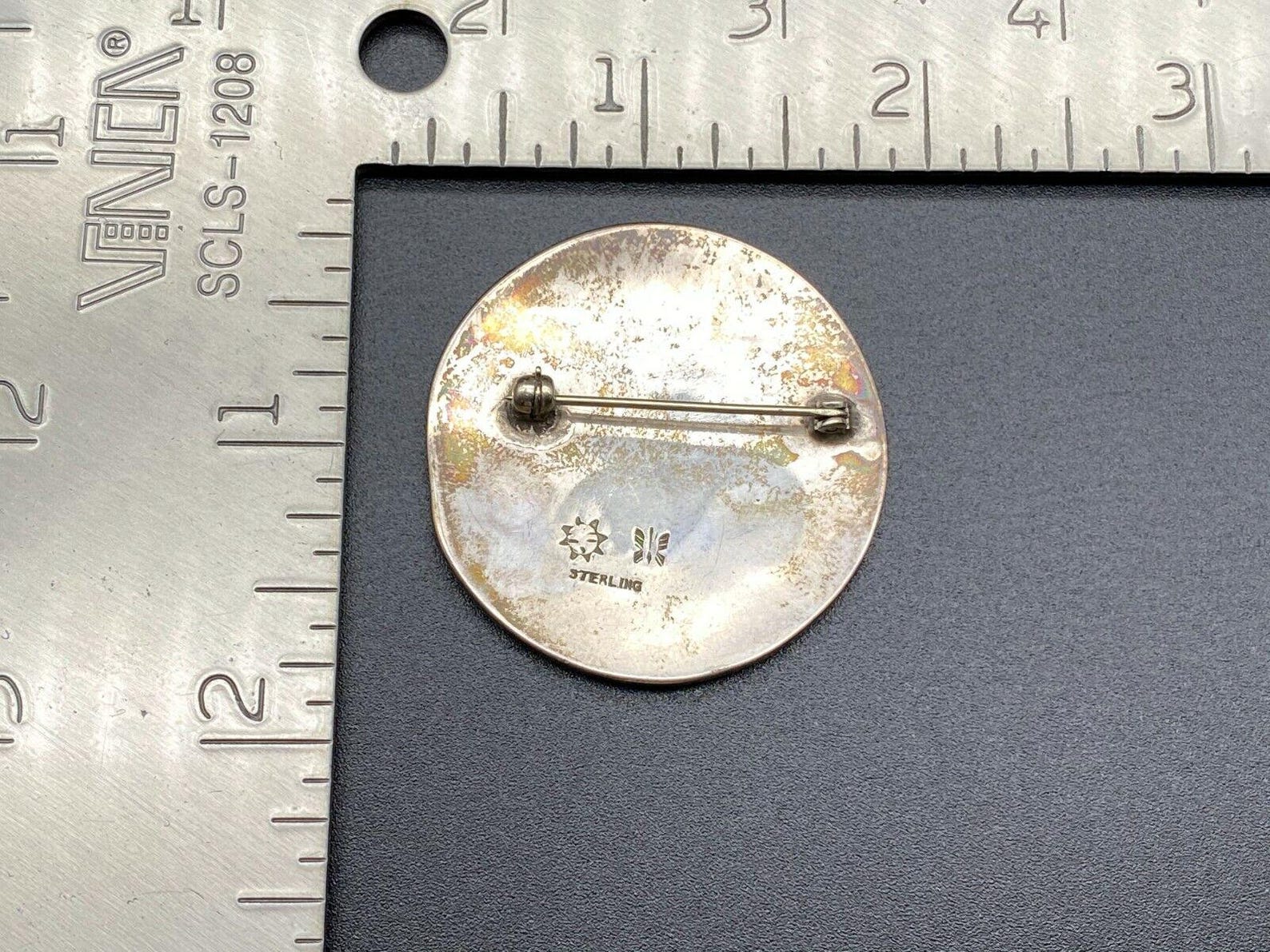 Vintage Hopi Native Douglas Holmes Water Waves Sterling Silver Pin ...