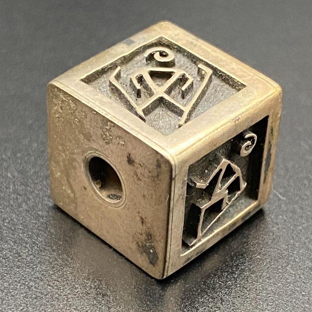 Vintage Hopi 1998 Winter Olympics Cube Snowboard Skating Sterling ...