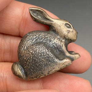 Vintage Kirk and Son Hare Rabbit Sterling Silver Miniature - Etsy