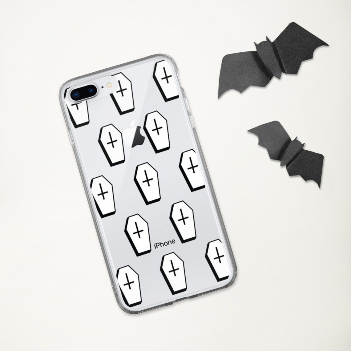 Coffin Clear Iphone Case Coffin Phone Case Halloween Phone - Etsy