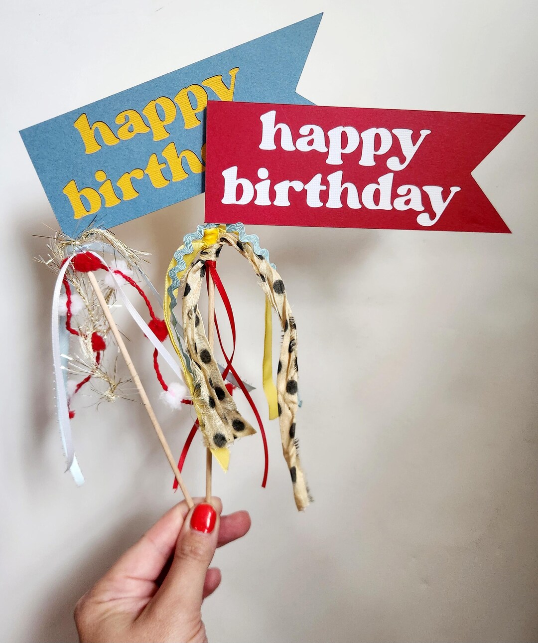Happy Birthday Pennant Flags - Party Supplies Decorations Diner Fast ...