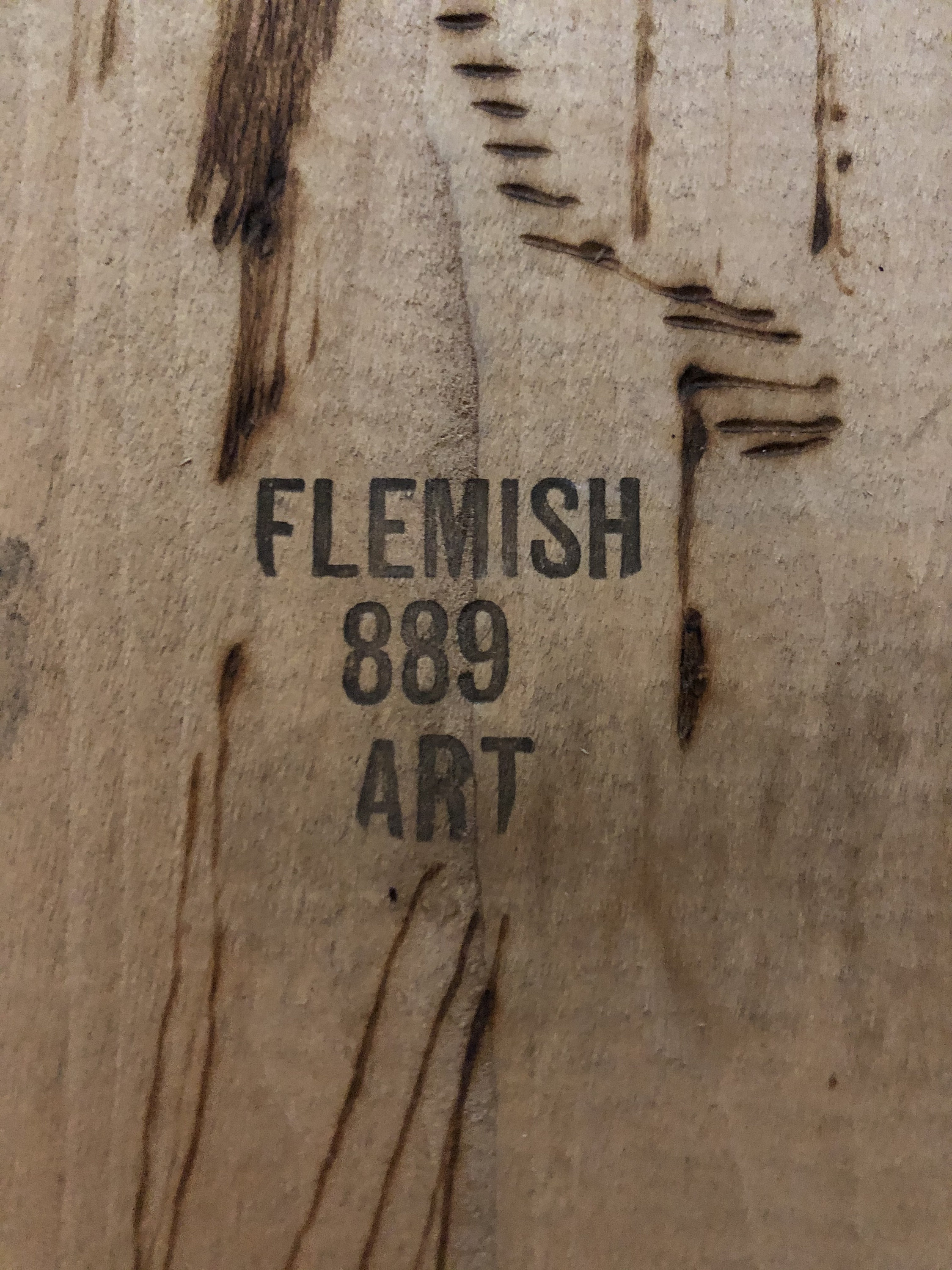 1913 Flemish Art Co Pyrography Pipe Holder With 5 Clay Pipes | Etsy