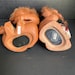 Vintage Cavemen Caveman Red Clay Pottery Banks Set of 2 - Etsy