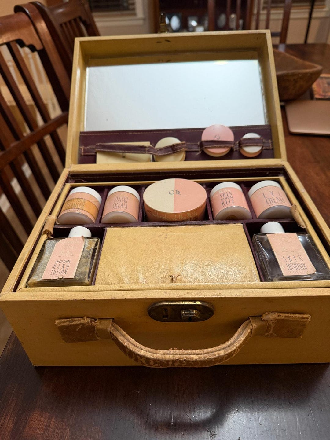 RARE Charles of the Ritz 1950's Train Case Makeup Case With Makeup ...