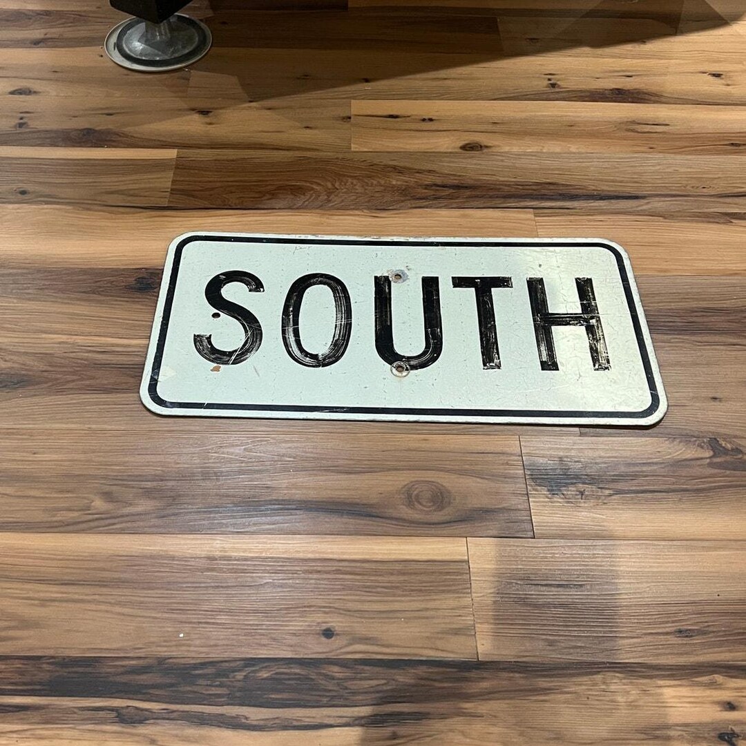 Large Vintage US Highway "south" Road Sign Decor Man Cave - Etsy
