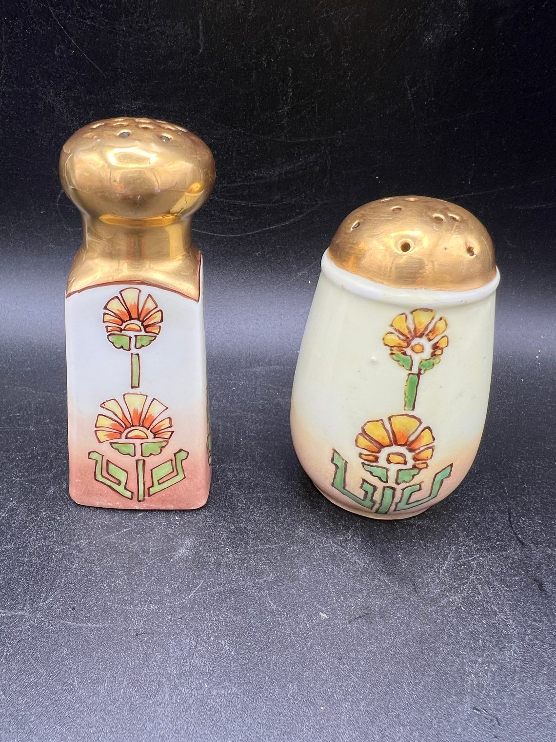 Vintage Weimar Germany Porcelain Art Deco Cream Sugar Salt and - Etsy