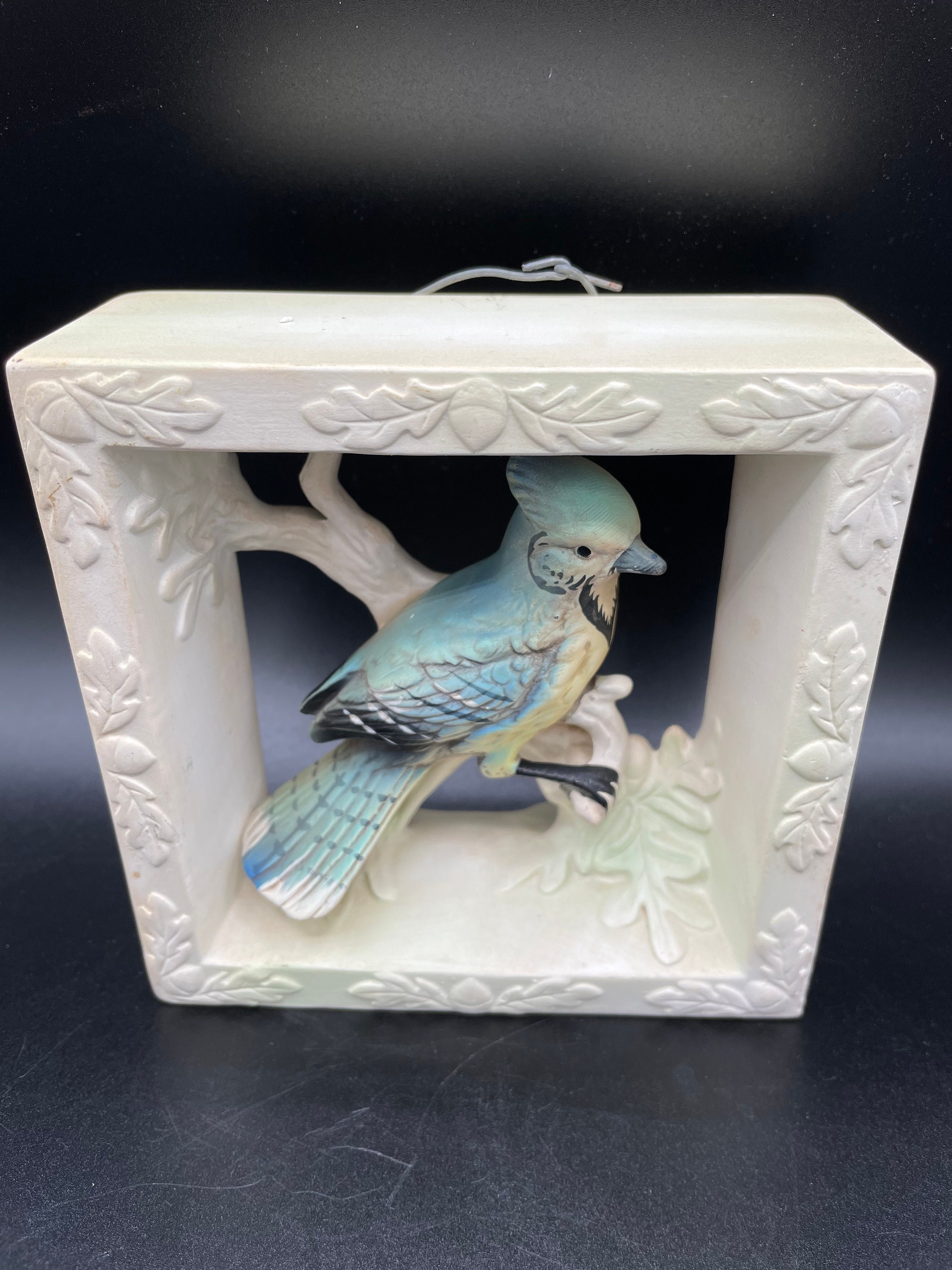 Vintage Bisque Lefton Blue Jay Wall Plaque 2437-B Set of 2 - Etsy