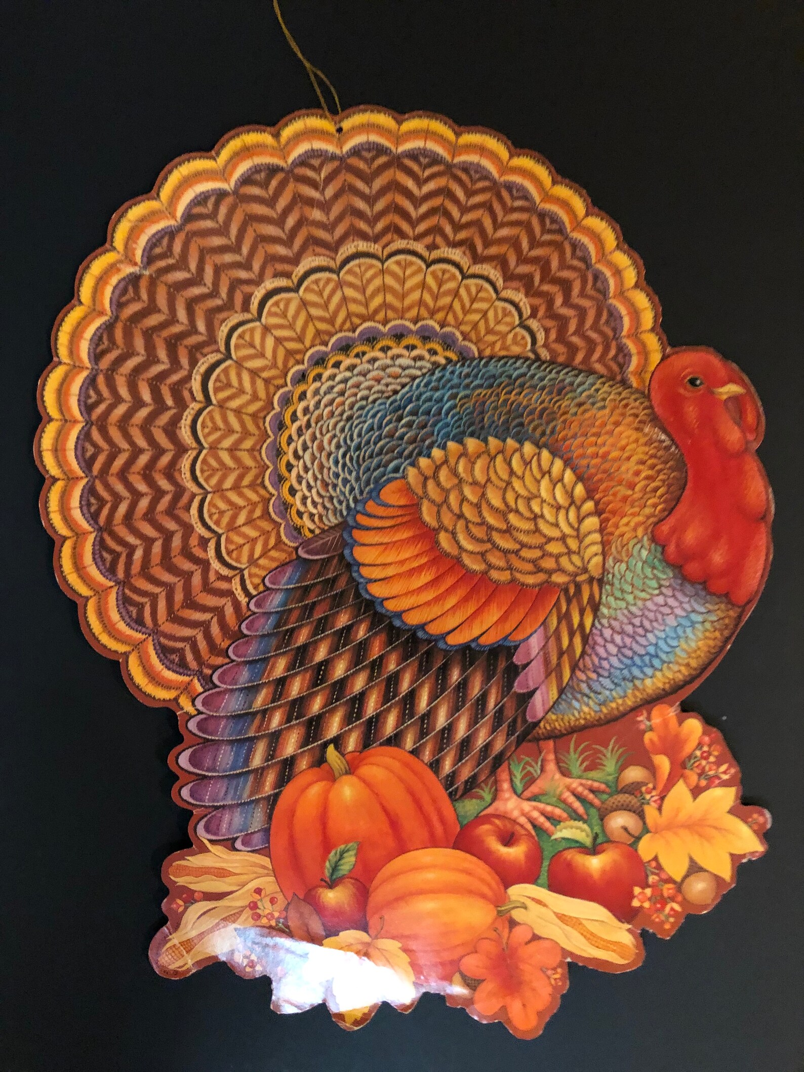 Vintage Die Cut Thanksgiving Turkey and Plastic Canvas 3-D - Etsy