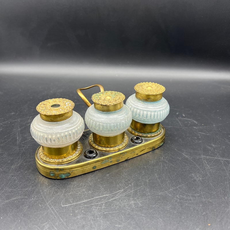 Antique Inkwells - Etsy
