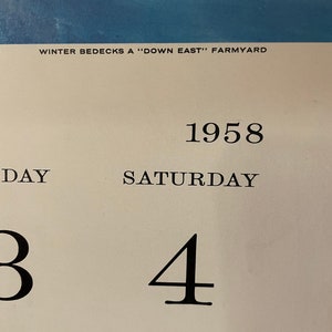 Vintage Esso Standard Oil 1958 Company Wall Calendar Large - Etsy