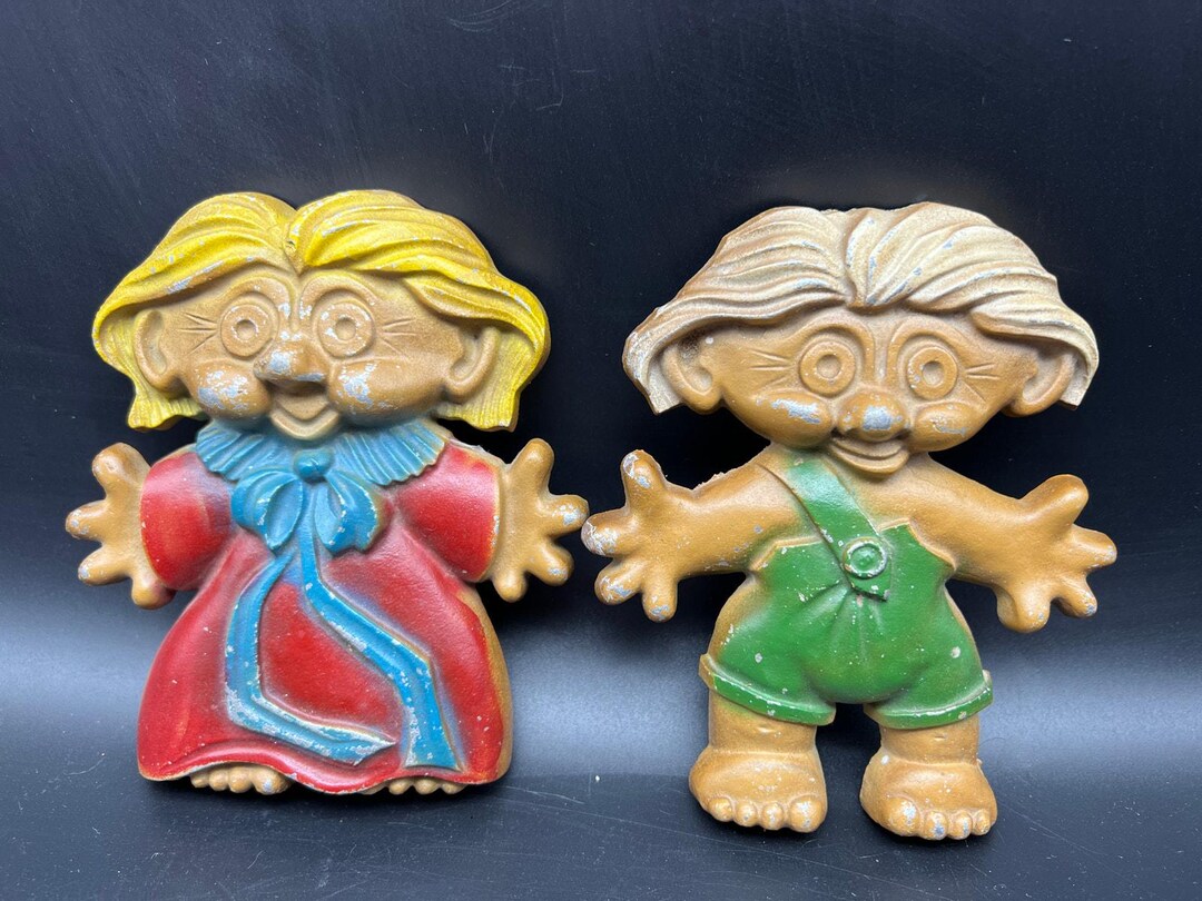 Sexton Cast Metal Mr. and Mrs. Troll Wall Hanging - Etsy