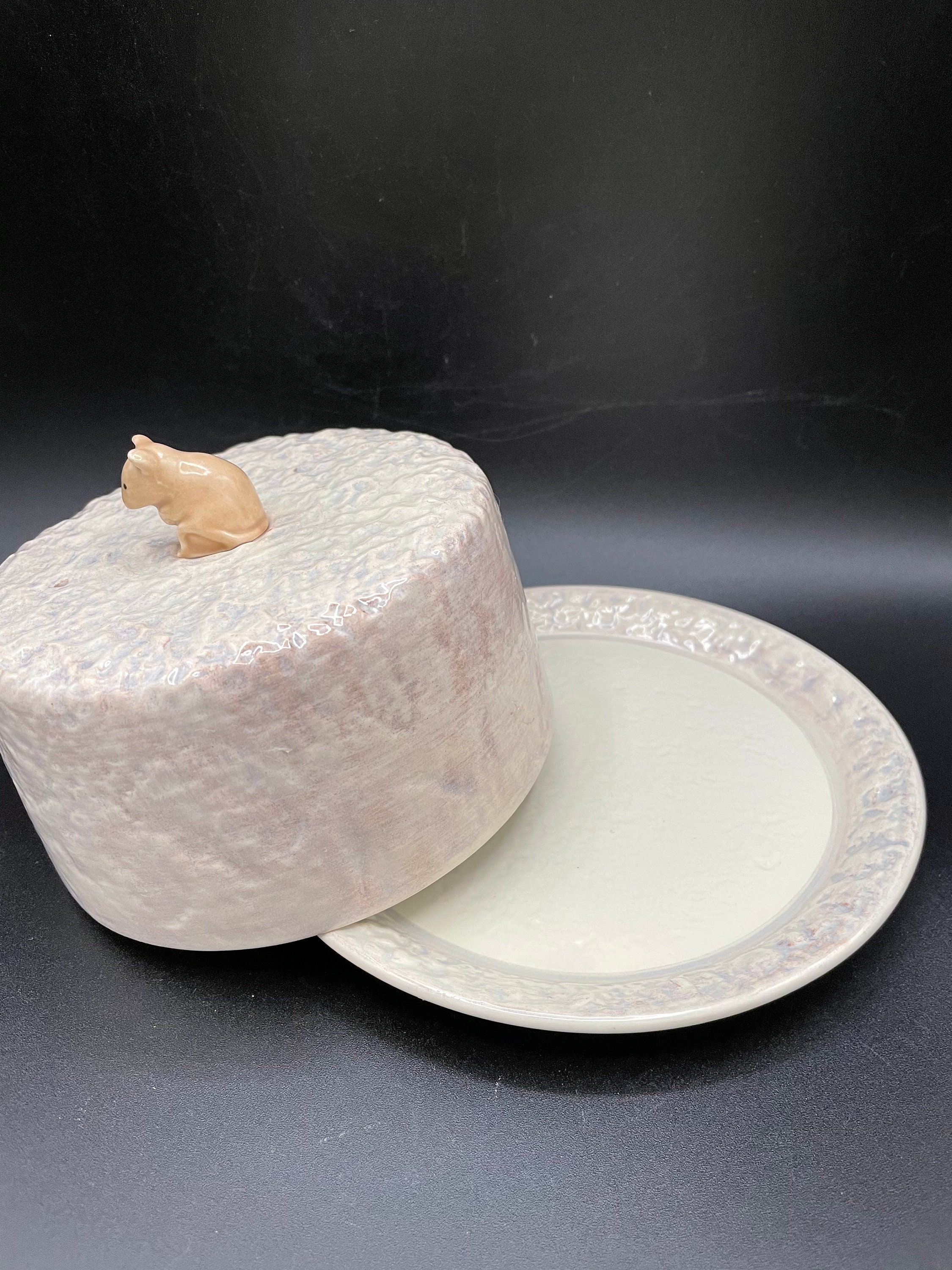 Vintage Sylvac Ceramics England Cheese Dish With Mouse Lid - Etsy