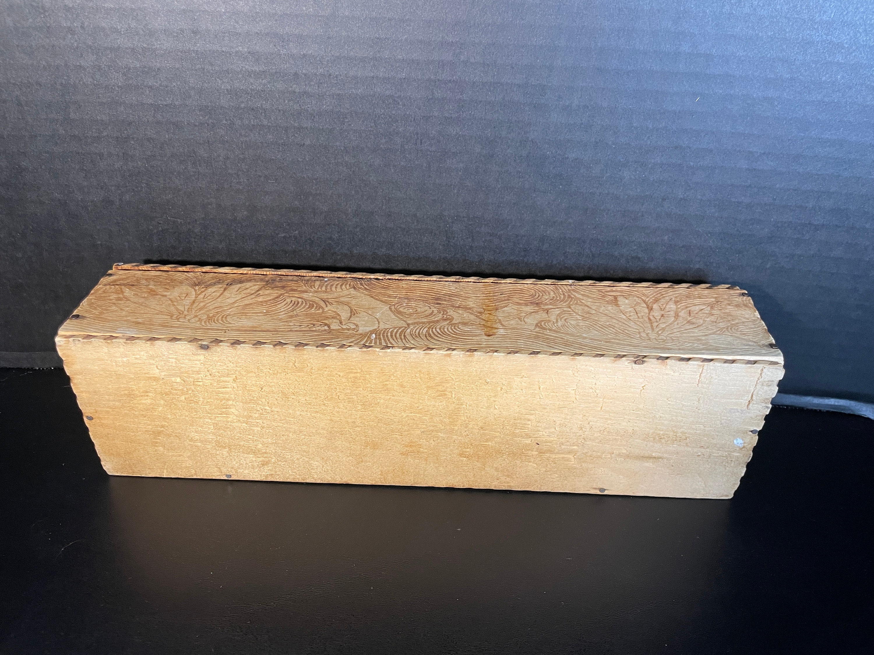 Vintage Pyrography Cannabis Stash Box Not Really but It Looks - Etsy