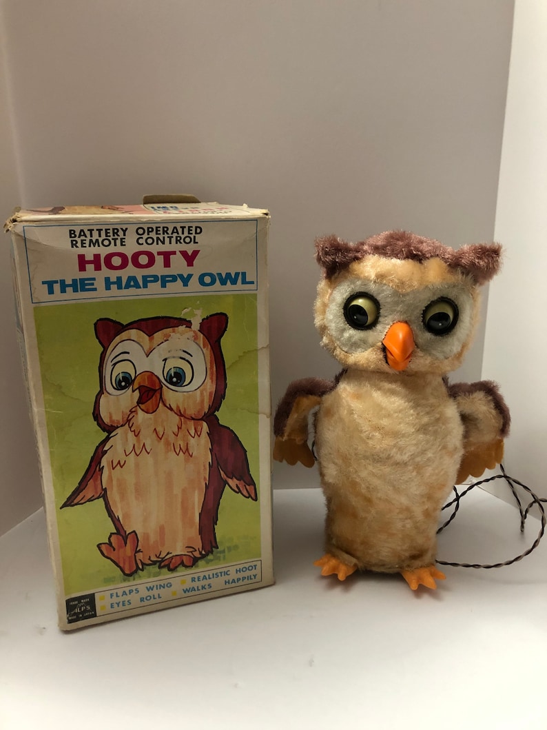 Vintage Alps 1960s Hooty the Happy Owl Battery Operated Remote - Etsy