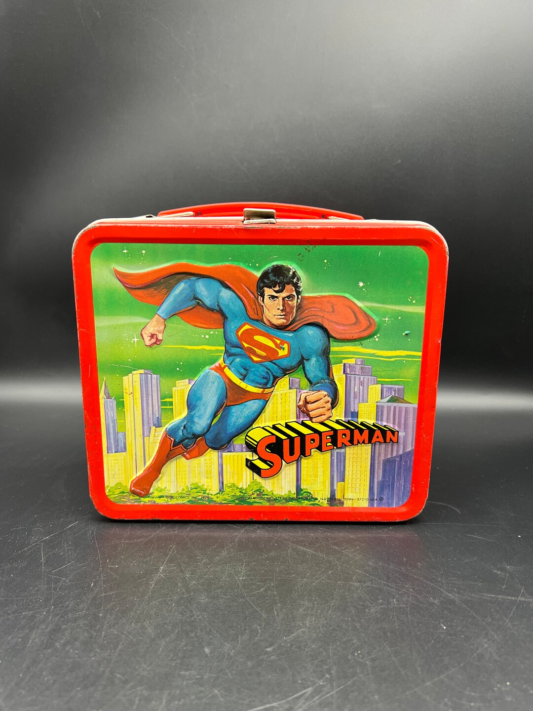 Aladdin Superman Metal Lunchbox 1978 No Thermos Christopher Reeves - Etsy