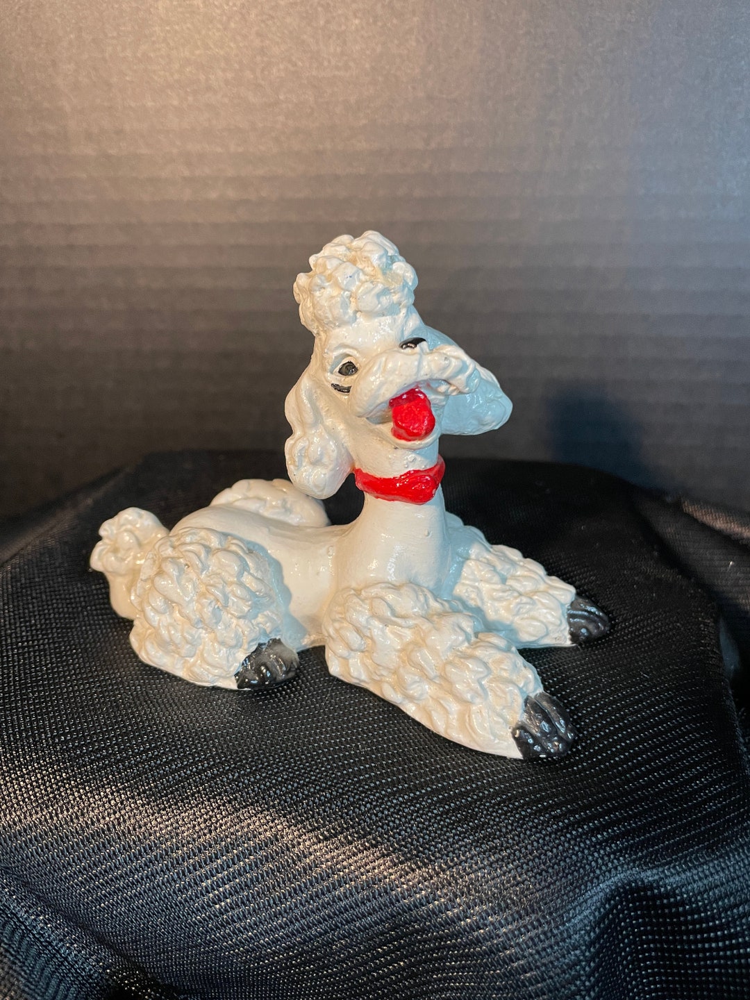 Chalkware 1950's Poodle Happy White Poodle - Etsy