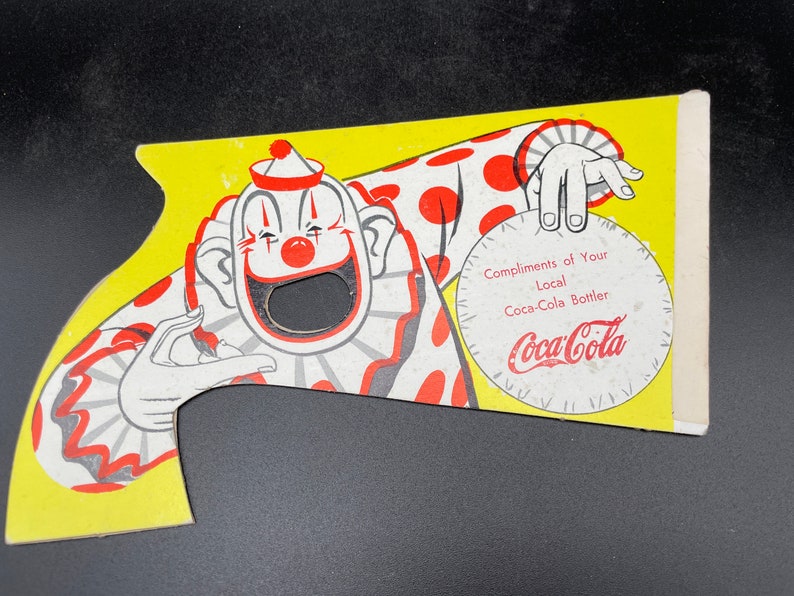 Coca Cola Coke Paper Exploding Gun 1950's Christmas and Circus Themed ...