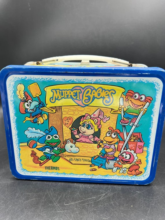 Muppet Babies 1985 Metal Lunch Box Jim Henson - Gem