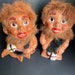 Vintage Cavemen Caveman Red Clay Pottery Banks Set of 2 - Etsy