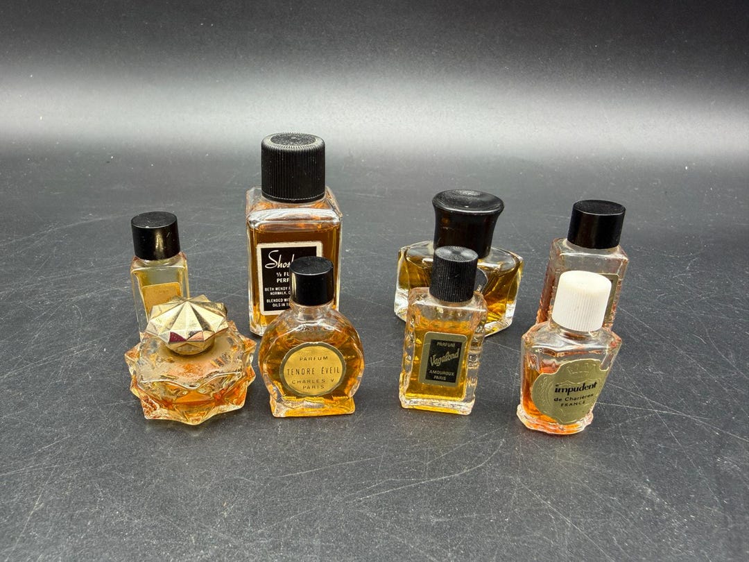 Vintage Miniature Sample Perfume Bottles 1970's 1980's - Set of 8 - Etsy