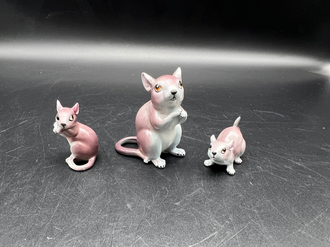Miniature Mouse Mice Family Set of 3 Napco Ceramics #M2925 - Etsy