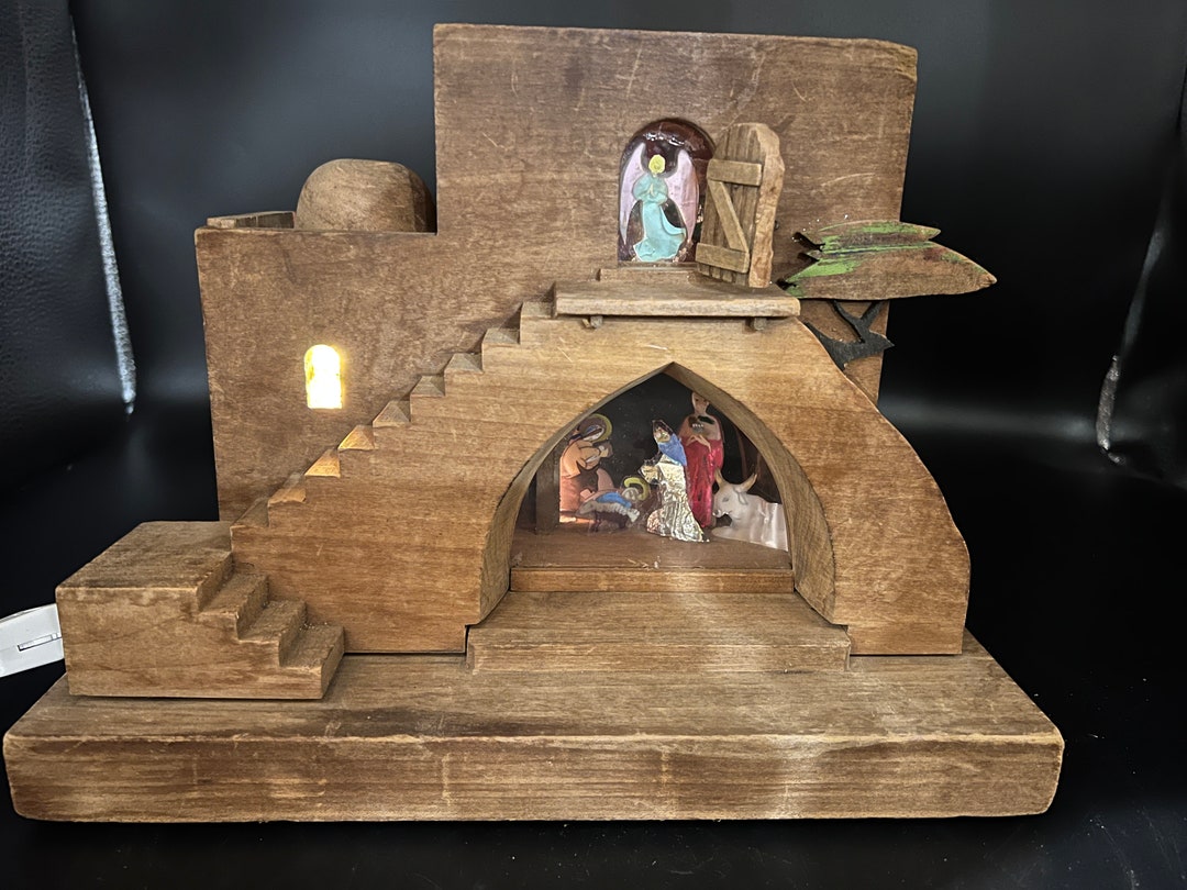 Antique Unusual and Unique Nativity Set Scene - Etsy