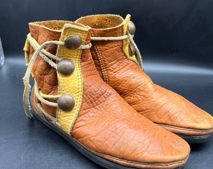 Footloose Aspen Colorado Custom Leather Moccasins Artist Signed ...