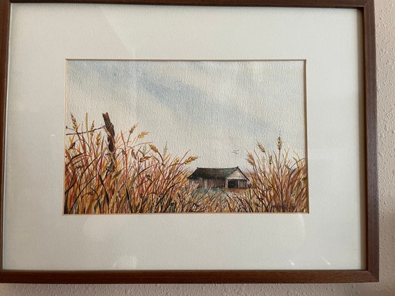 Art & Collectibles Acrylic Painting acrylic prairie landscape wall art ...