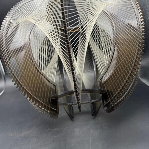 Vintage 1970's Smokey Lucite String Art Paul Secon Swag Lamp - Etsy