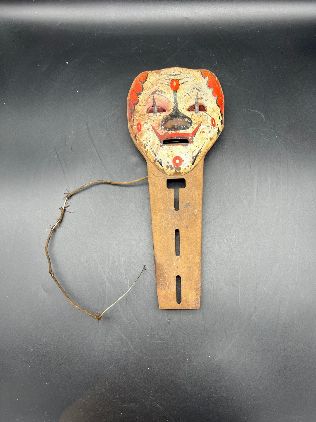ORIGINAL 1930's Fooey Face Clown Brake Light License Plate Holder RARE ...