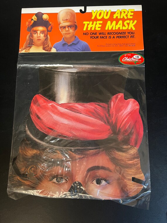 Vintage Halloween Mask 1980's You Are The Mask Set of… - Gem
