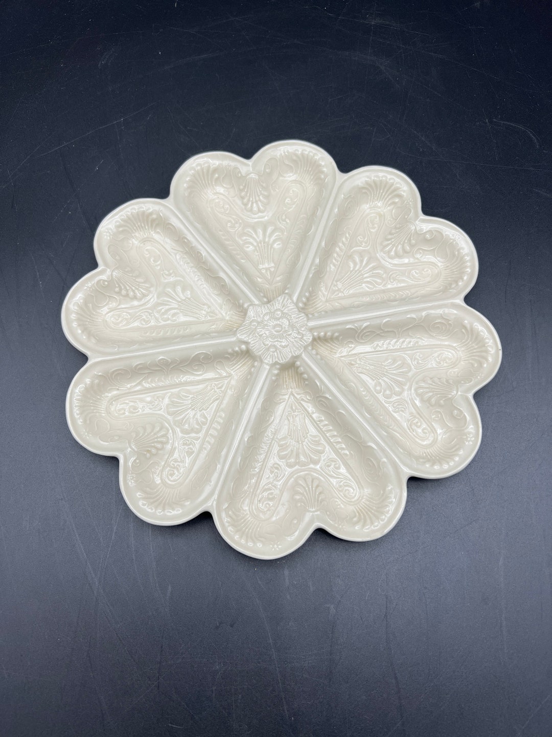 Porcelain Heart Shaped Shortbread Cookie Mold Reproduction From the ...
