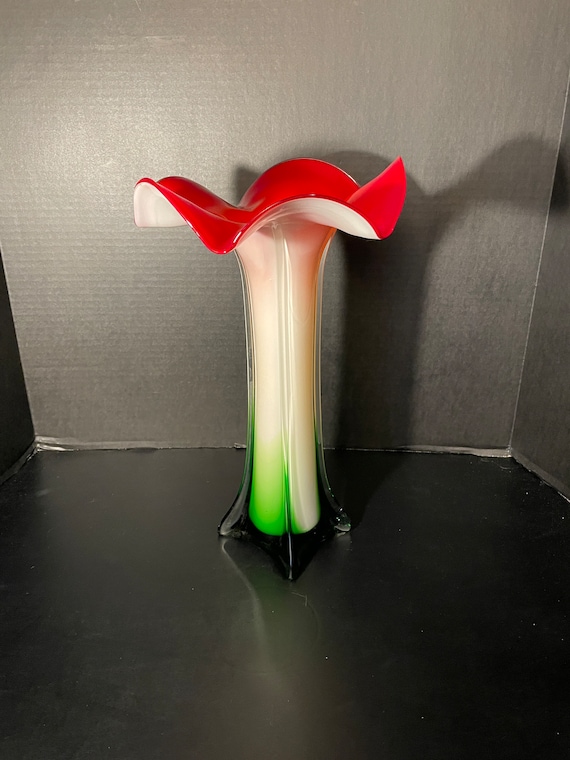 Large Hand Blown Cased Glass Jack in the Pulpit Calla Lily - Etsy