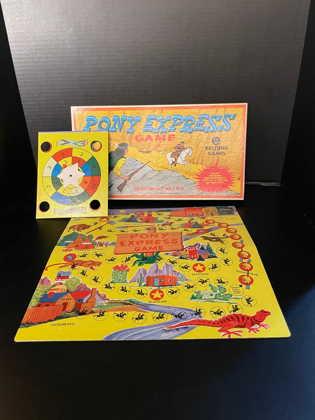 Pony Express Game 1970's Teepee Toys - Etsy