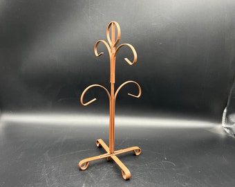 Vintage Wooden Coffee Rack , Wooden Coffee Mug Stand , Wood Mug Tree ...